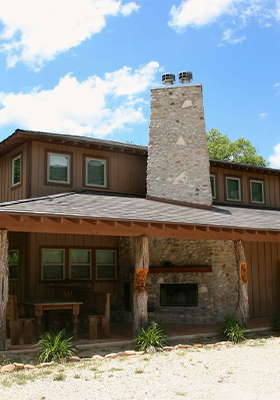 Fish Camp Lodge in Leakey, TX | River Bluff Cabins