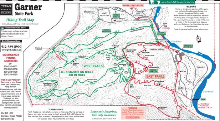 Need A Garner State Park Map?